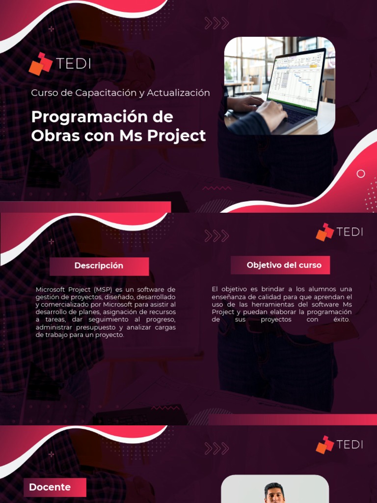 Programación de Obras Con Ms Project | PDF | Software | Informática