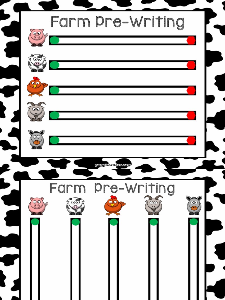 Farm Pre-Writing | PDF