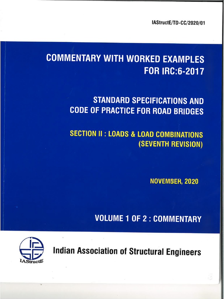 Commentary Vol 1 - IRC 6 2017 | PDF