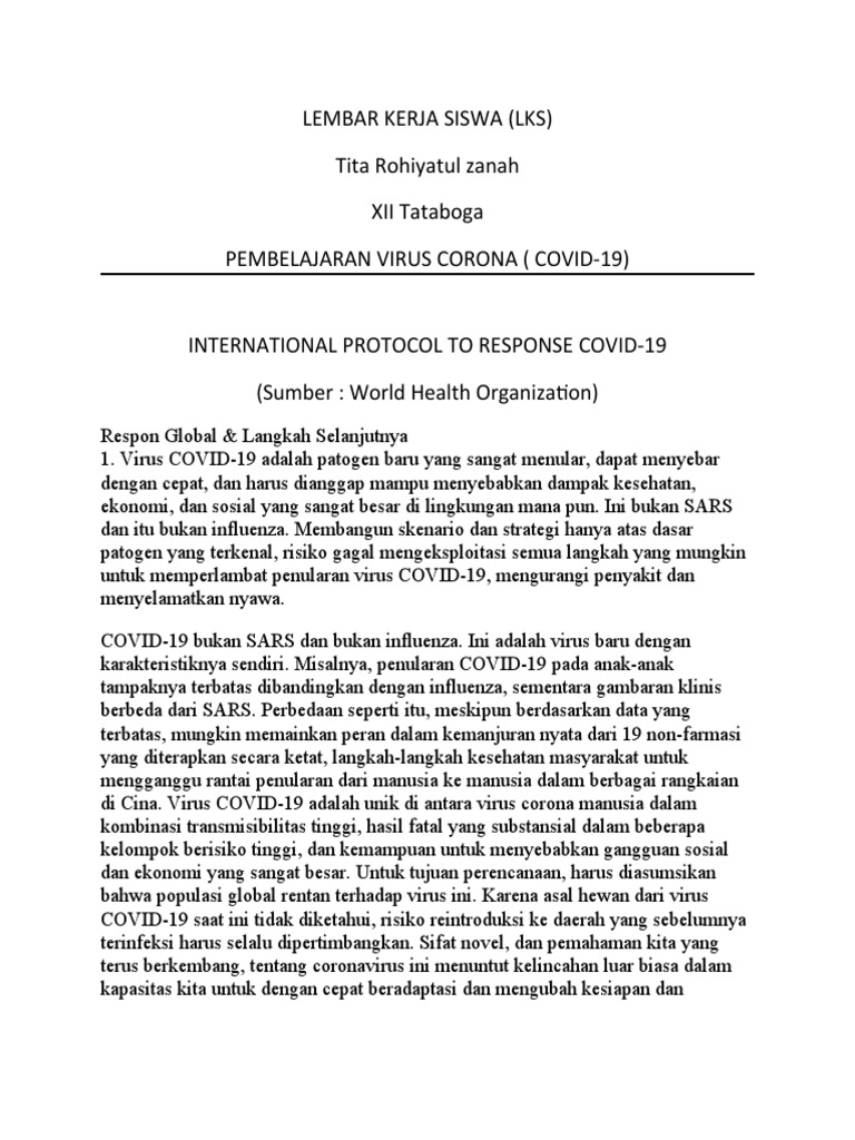 Tita Rohiyatul Zanah Covid-19 | PDF