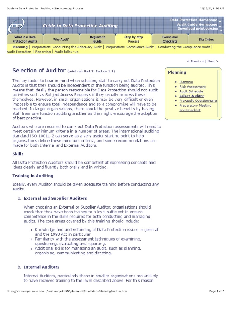 Guide To Data Protection Auditing - Step-By-step Process ...