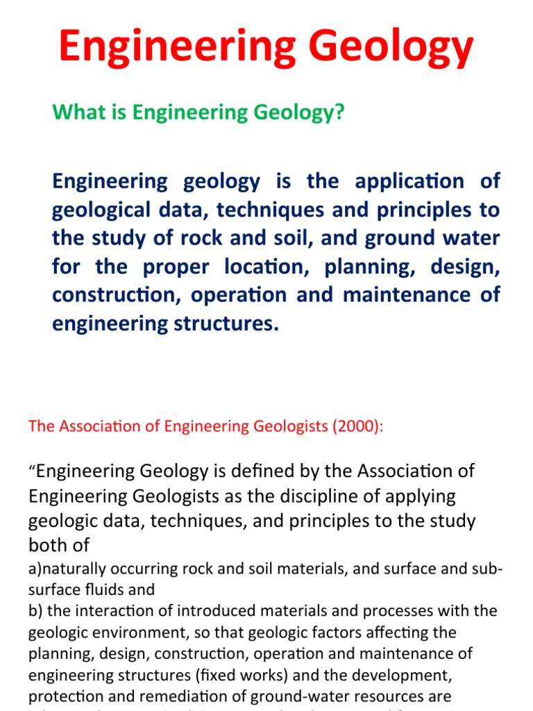 What Is Engineering Geology? | PDF | Geology | Engineering