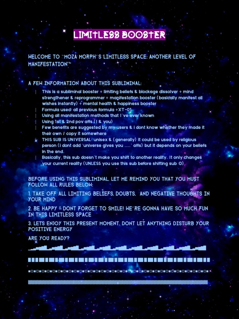 Limitless Booster | PDF | Unconscious Mind | Mind