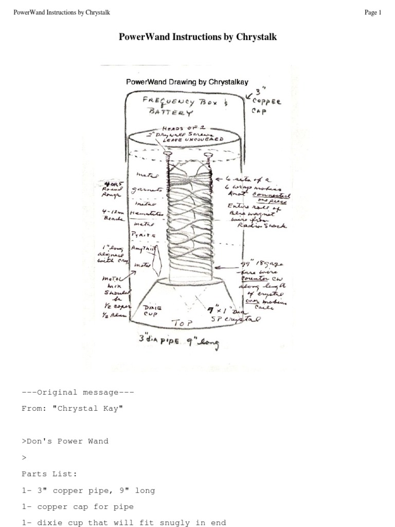 PowerWand Instructions by Chrystalk | PDF | Manufactured Goods | Materials