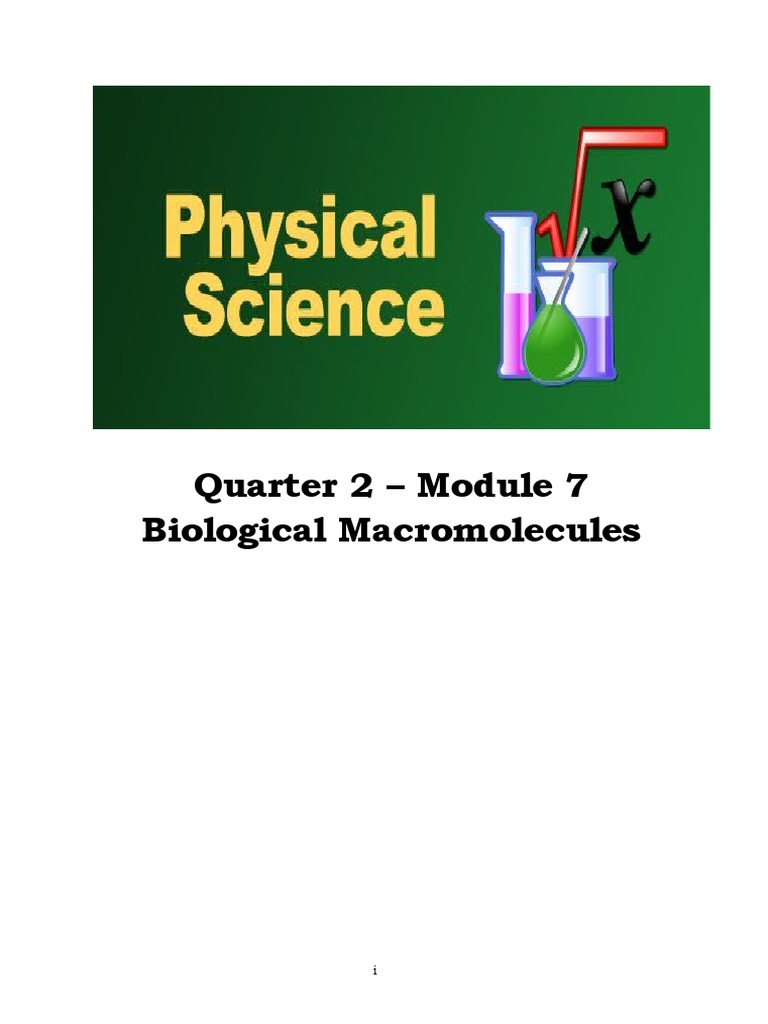 Physical Science Q2 Module 7 | PDF | Carbohydrates | Glucose