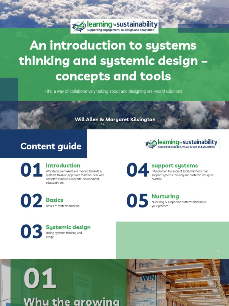 Intro Systems Thinking and Systemic Design Concepts and Tools | PDF ...