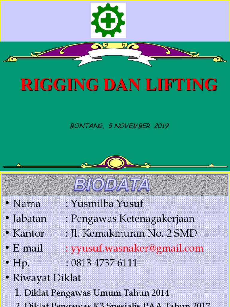 Materi Rigging Dan Lifting | PDF