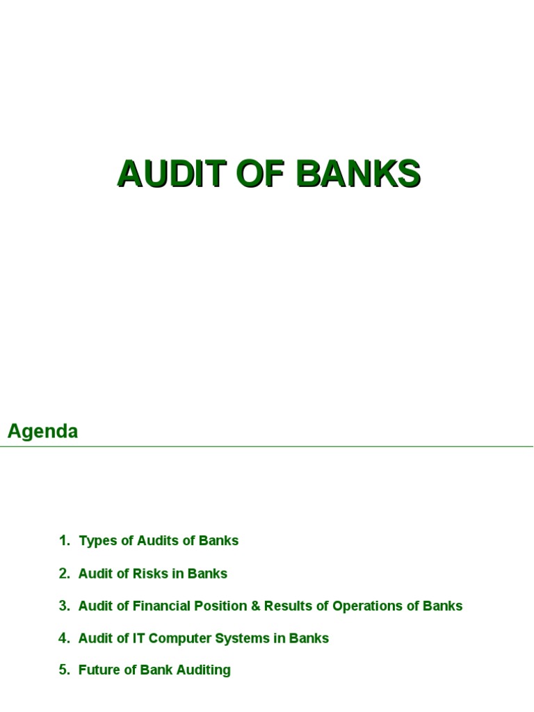 Audit of Banking Industry | PDF | Basel Iii | Internal Audit