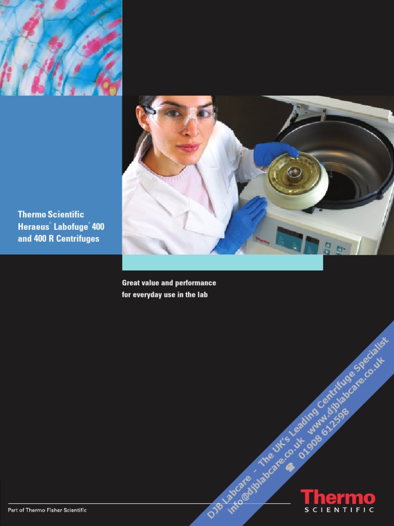 Thermo Scientific Heraeus Labofuge 400 and 400 R Centrifuges | PDF ...
