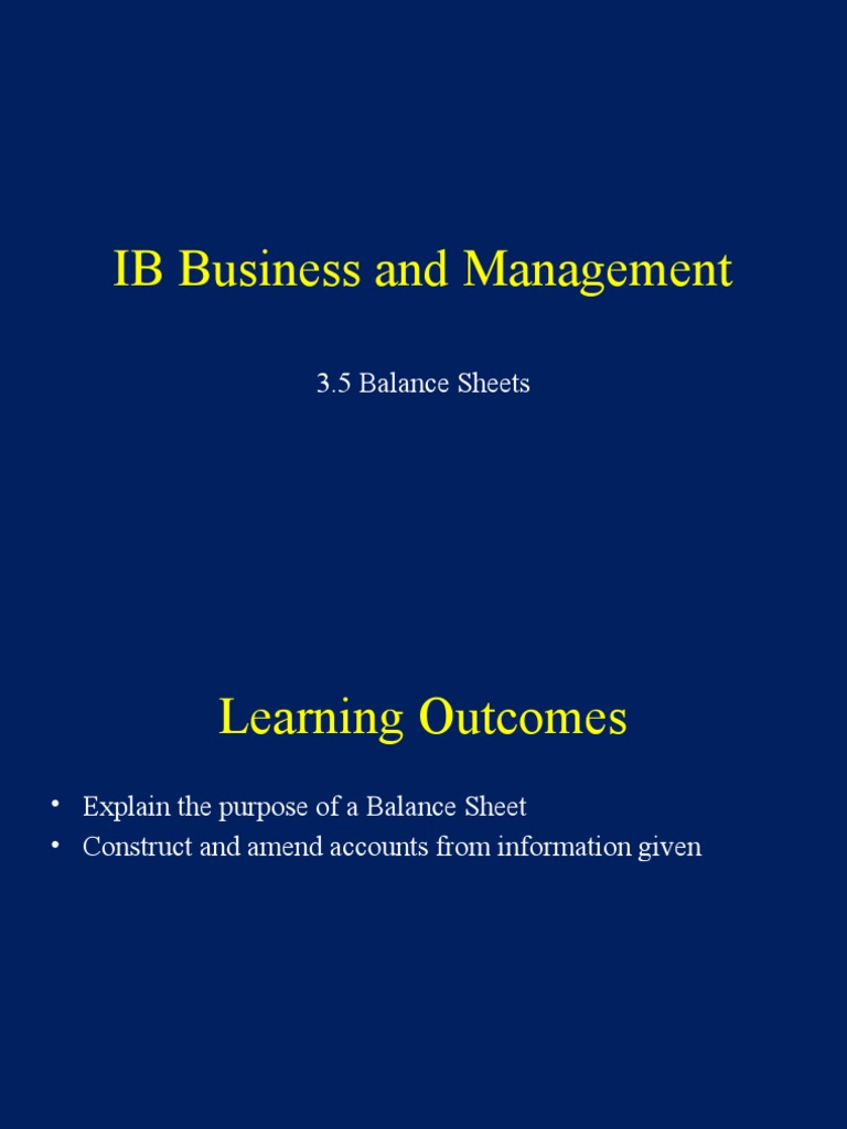 IBM Balance Sheet Basics | PDF | Balance Sheet | Financial Capital