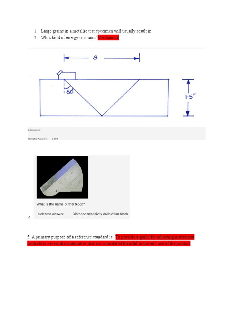 Compilation of UT Test | PDF | Ultrasound | Sound