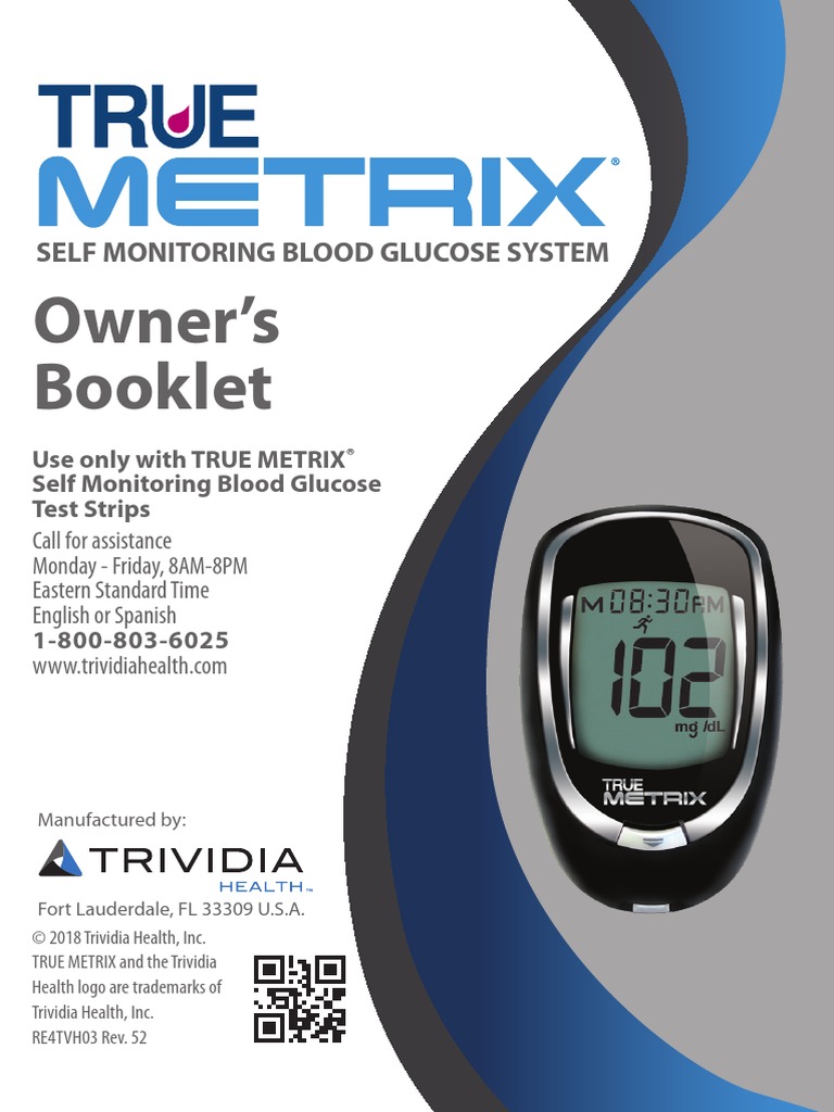 True Metrix Owners Booklet Re4tvh03r52 | PDF | Diabetes | Clinical Medicine