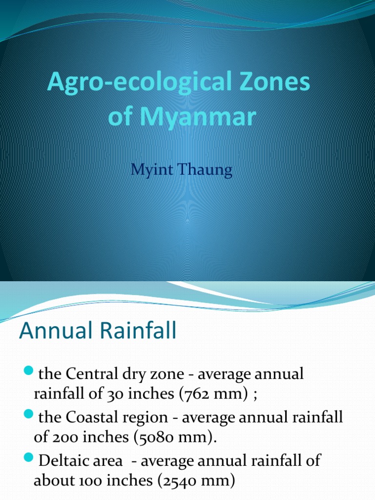 Central Dry Zone of Myanmar Overview | PDF | Agriculture | Rain