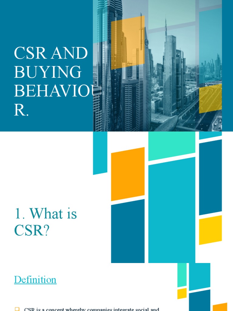 CSR and Buying Behaviou R | PDF | Corporate Social Responsibility ...