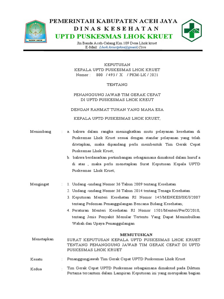 Tim Gerak Cepat | PDF