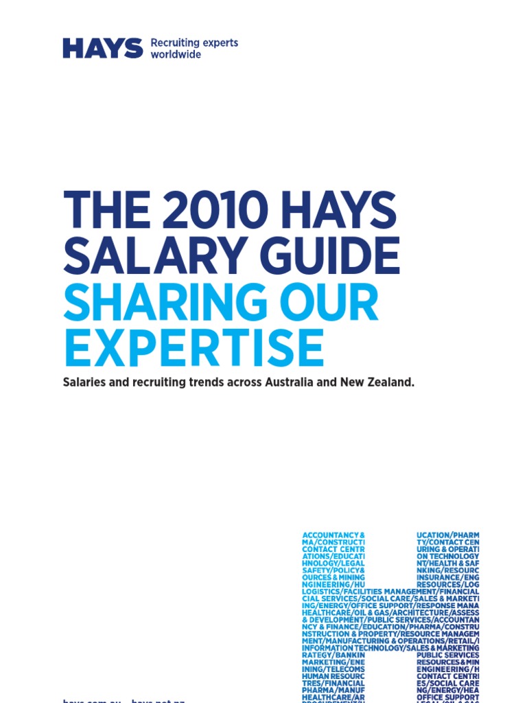 Hays Salary Guide 2010-AU Hr-It | PDF | Recruitment | Employee Benefits
