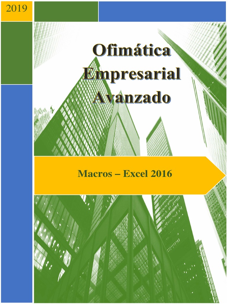 Curso - Avanzado - Excel - Macros - Parte I | PDF | Macro (informática) | Microsoft Excel
