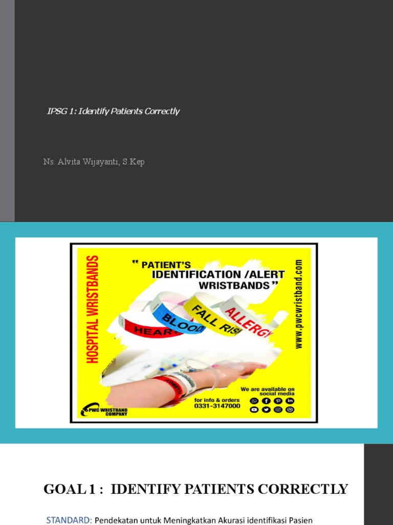 IPSG 1: Identify Patient Correctly | PDF