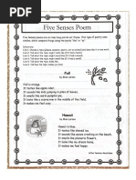 Five Senses Poem | PDF