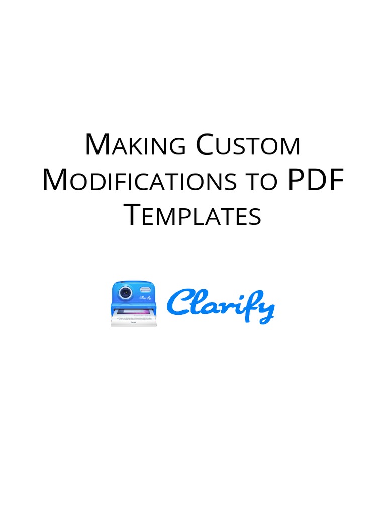 Making Custom Modifications To PDF Templates | PDF | Computer File | Html