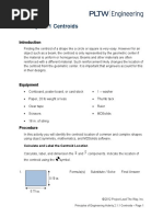 PLTW Engineering Formula Sheets | PDF | Area | Orbit