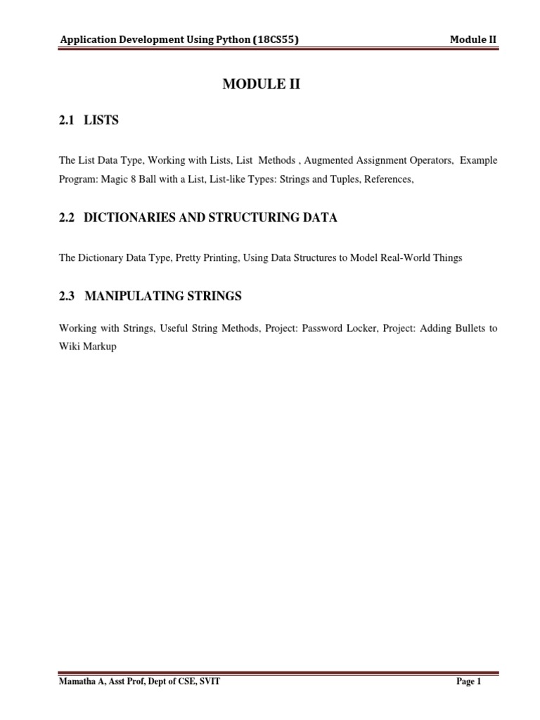 Python Module 2 Vtu | Download Free PDF | Control Flow | String ...