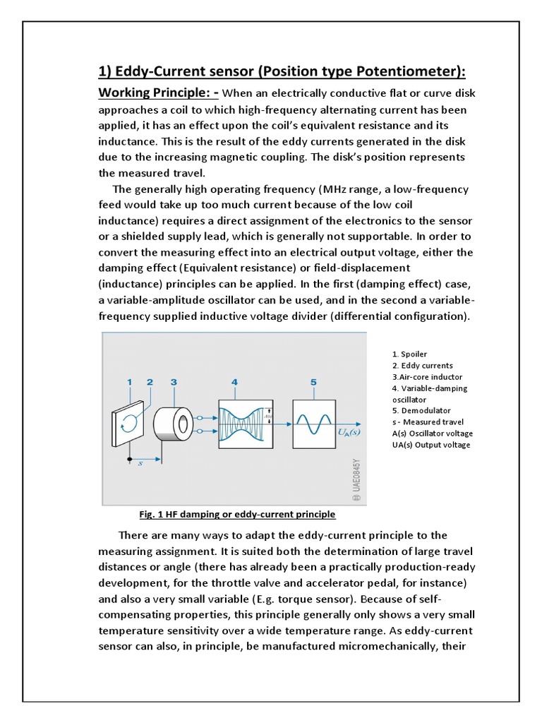 Week 1 - Automotive Sensors | PDF | Inductor | Inductance