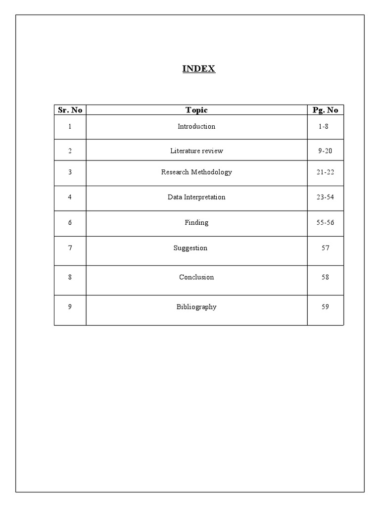 Index: Sr. No Topic Pg. No | PDF | Technical Analysis | Banks