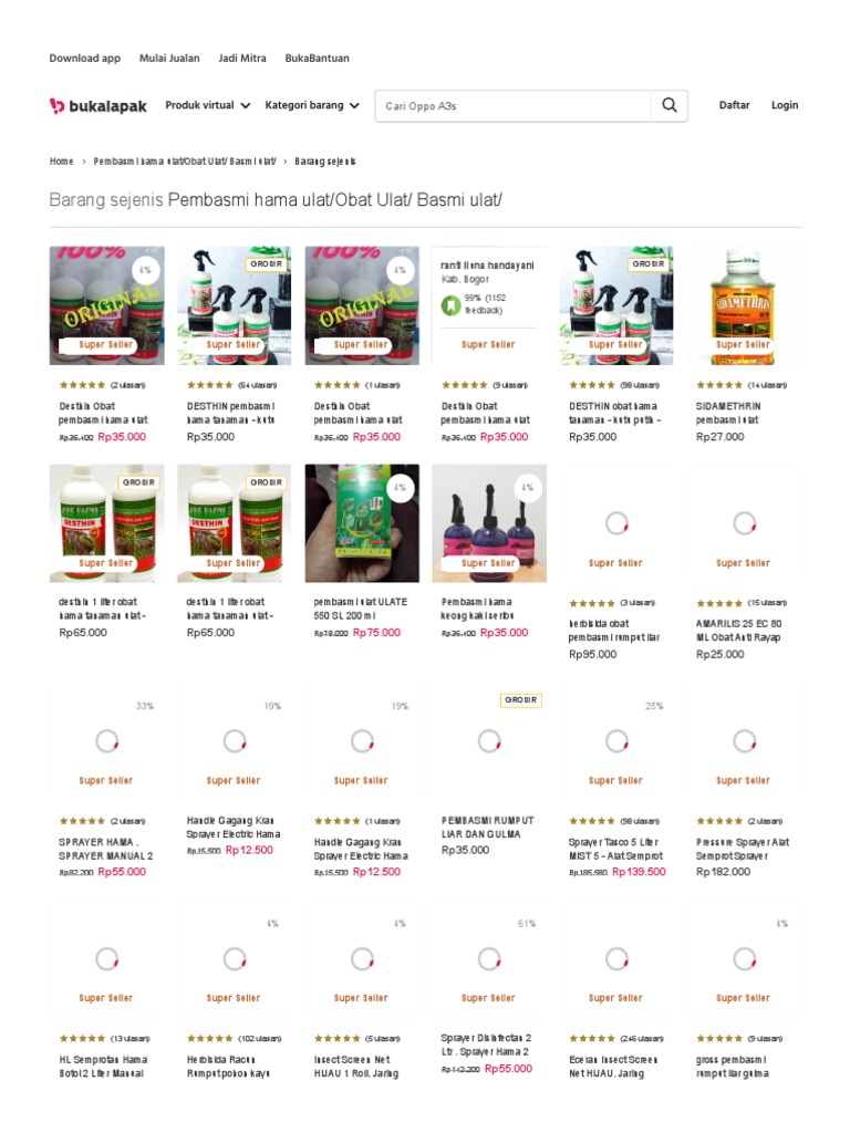 Jual Produk Sejenis Pembasmi Hama Ulat - Obat Ulat - Basmi Ulat - Basmi ...