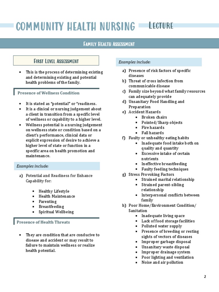 Family Health Assessment in Nursing | PDF | Nursing | Health Care