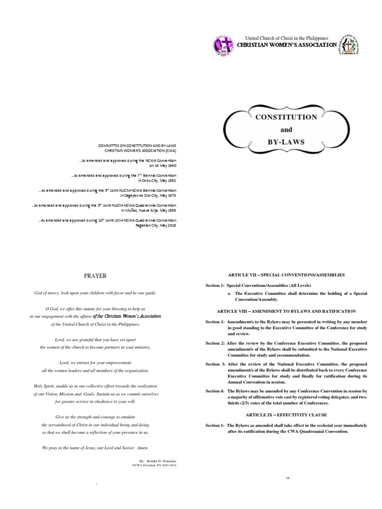 Cwa CBL | PDF | Constitutional Amendment | Committee