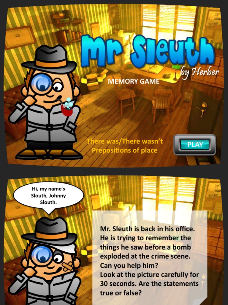 Memory Game Crime Scene | PDF