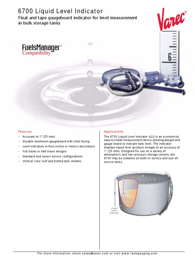 Varec Sistem Masurare LichidTEC012 - 6700 | PDF | Stainless Steel ...