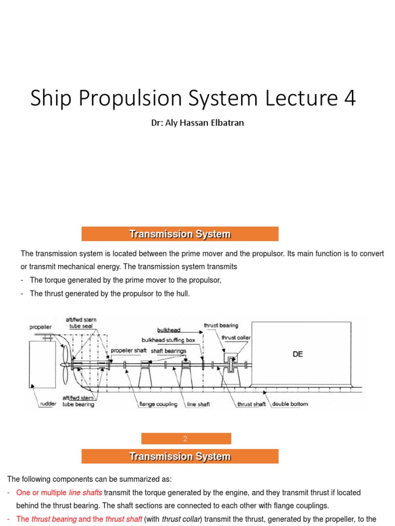 Ship Transmission Systems Guide | PDF | Bearing (Mechanical ...