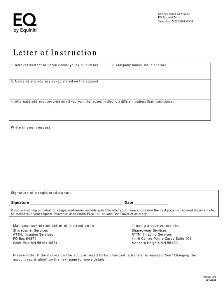 Letter of Instruction | PDF | Conservatorship | Legal Guardian