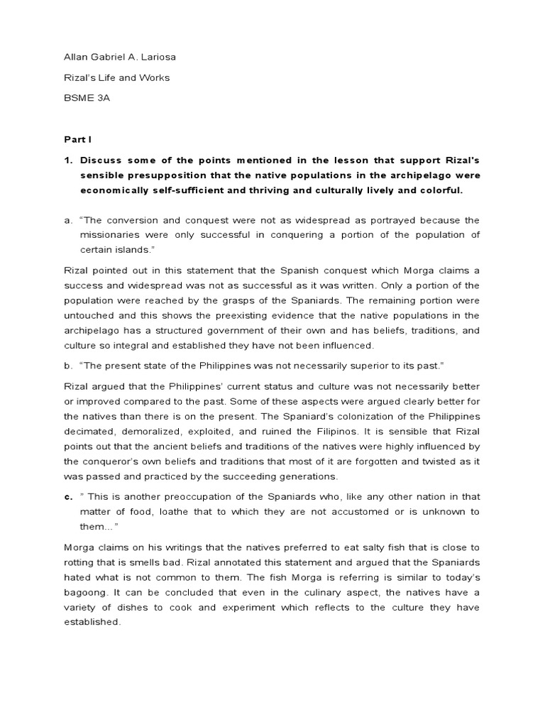 Lariosa 3A Annotation | PDF