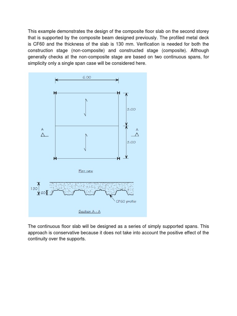 Composite Beam Example | PDF | Bending | Beam (Structure)