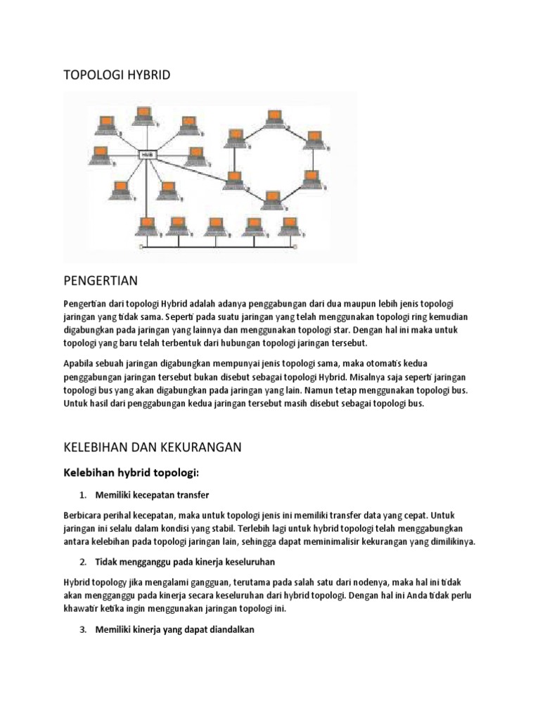 Topologi Hybrid & Topologi Peer-To-Peer | PDF