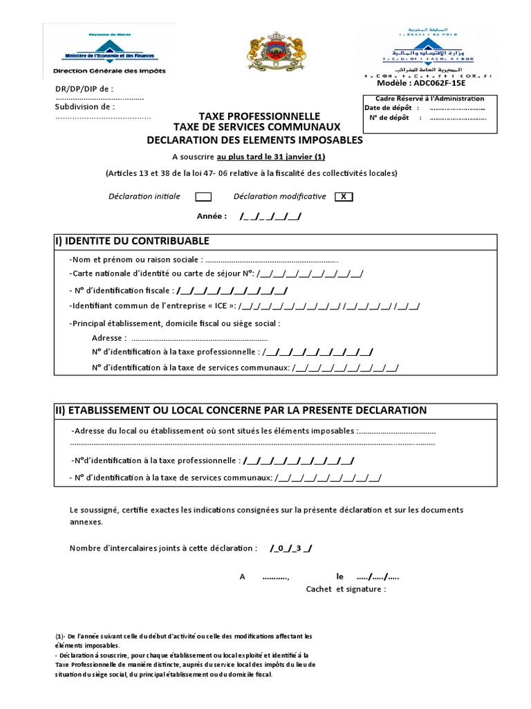 Taxe Professionnelle | PDF | Leasing