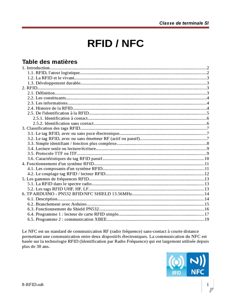 8 Rfid | PDF | Radio-identification | Électronique