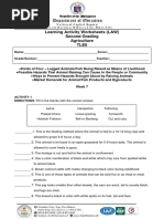 TLE6 DLL Q1 Agriculture-1 | PDF | Agriculture