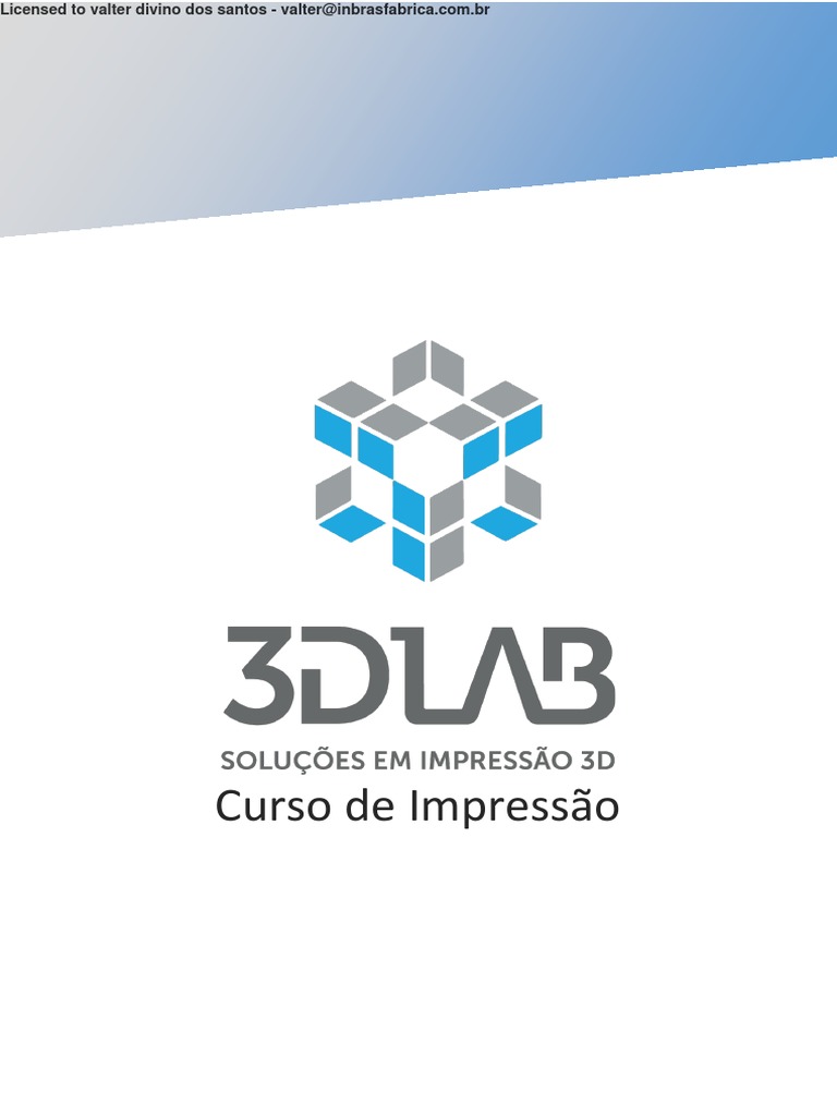 Apostila Curso De Impressão 3dlab Pdf Impressão Impressão 3d