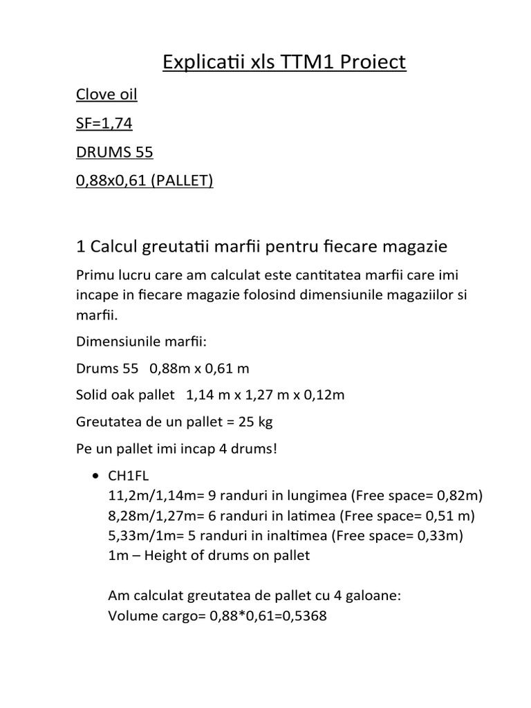 Explicatii Xls TTM1 Proiect | PDF | Quantity | Physical Quantities