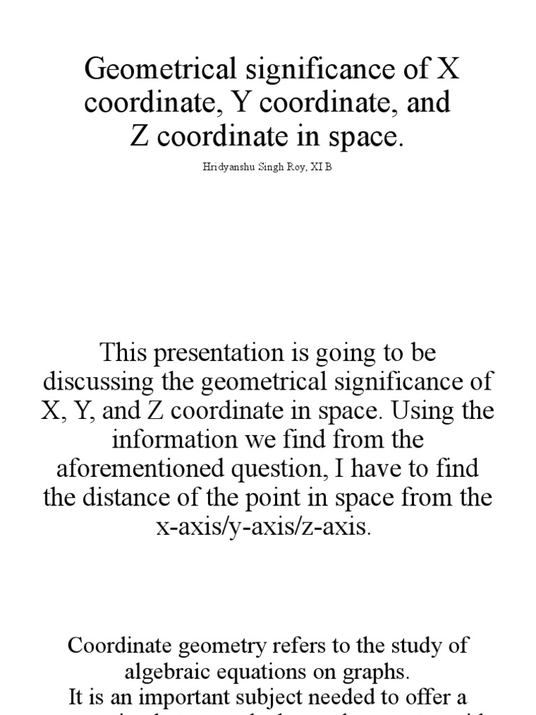 Math Project | PDF | Geometry | Cartesian Coordinate System