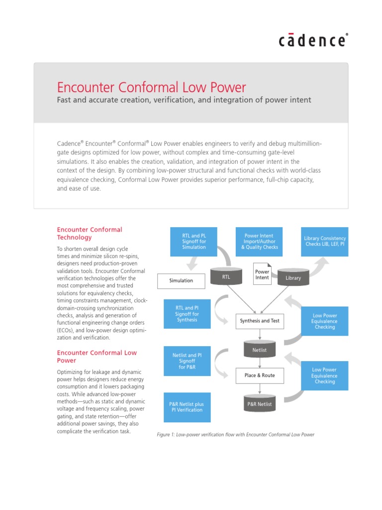 Encounter Conformal Low Power | PDF | Formal Verification | Logic Synthesis