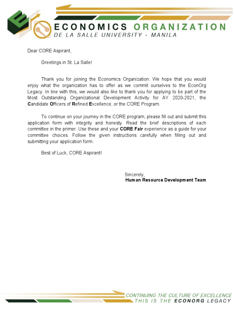 CORE Application Form | PDF | Cognition | Psychological Concepts