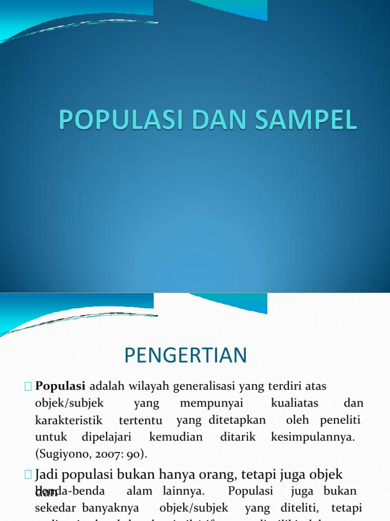 MENENTUKAN uKURAN sAMPEL | PDF