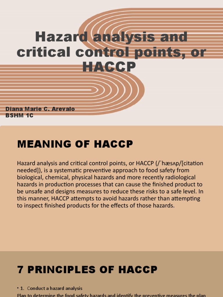 Hazard Analysis and Critical Control Points or | PDF | Hazard Analysis ...