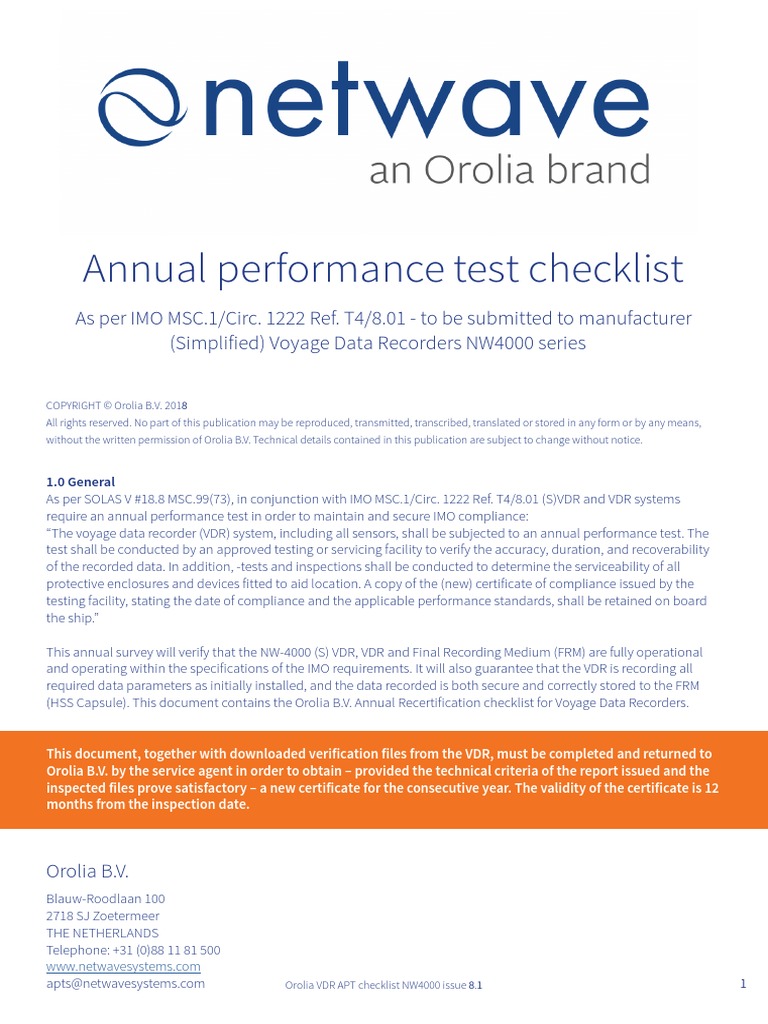 Annual Performance Test Checklist | PDF | Computing