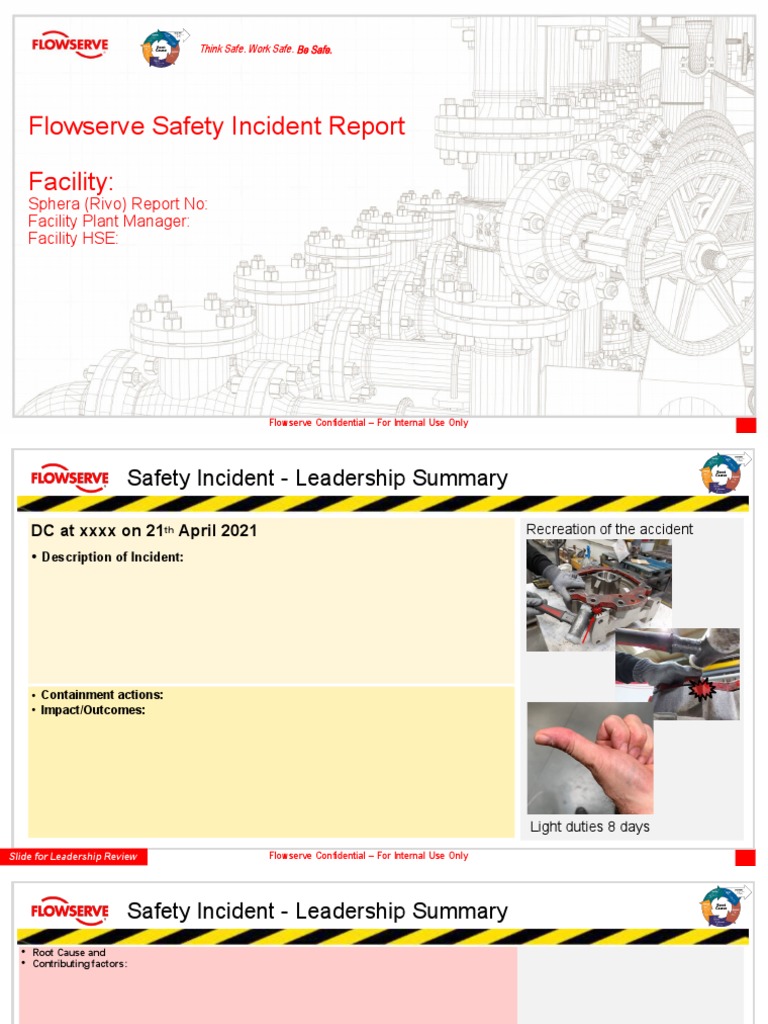 Flowserve Safety Incident Report - Investigation Analysis | PDF ...